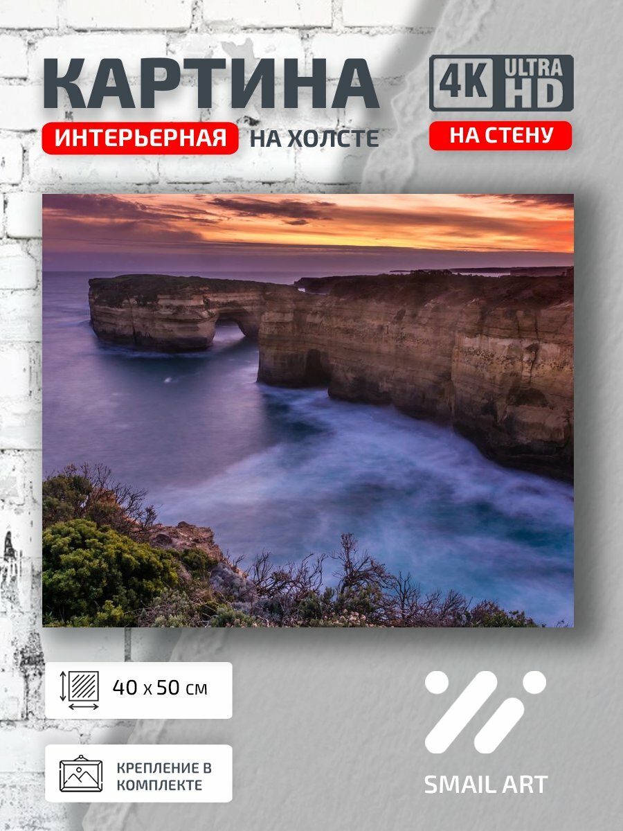Картина на холсте интерьерная 40 на 50 на стену Растительность Landscape для кабинета декор