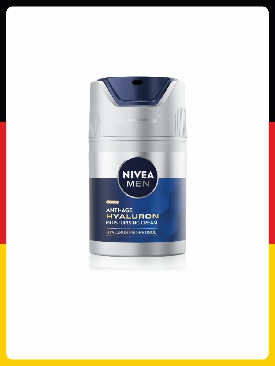 Крем для ухода за кожей Nivea MEN Hyaluron Moisturizing Cream against Wrinkles, for Men, 50 мл