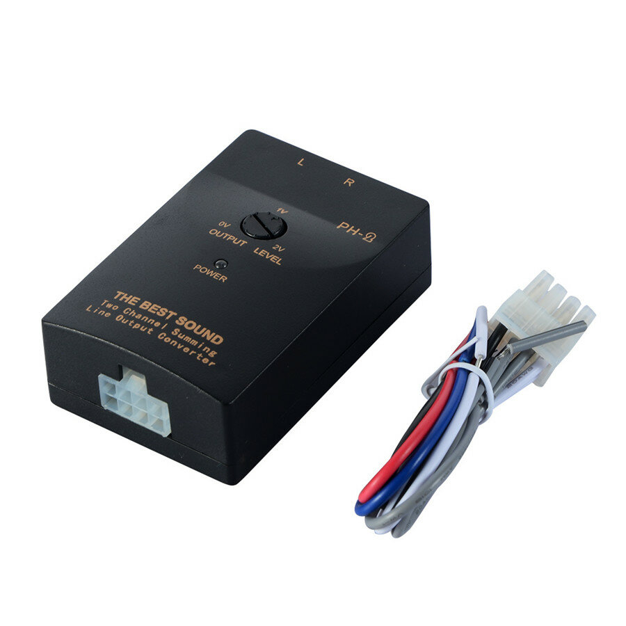 Преобразователь уровня сигнала автомагнитолы Ao RCA Speaker High To Low Level Line Output Converter PH-2