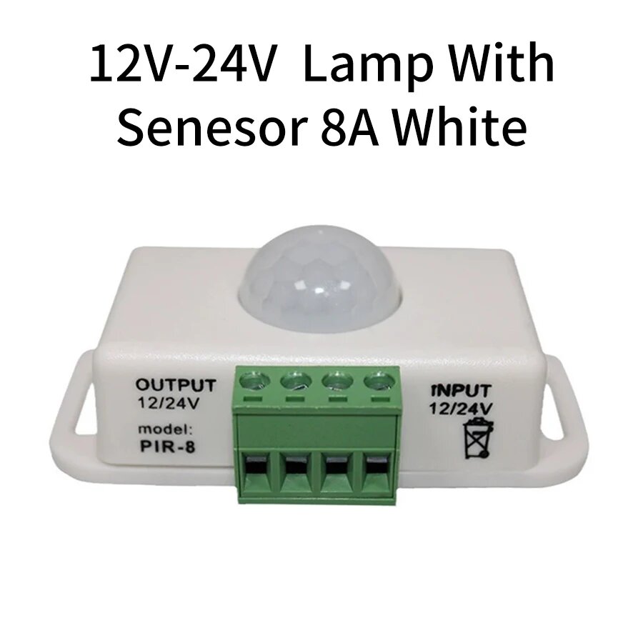 Инфракрасный Датчик Человеческого Тела 12 В-24 В, 8 А С Регулировкой Задержки