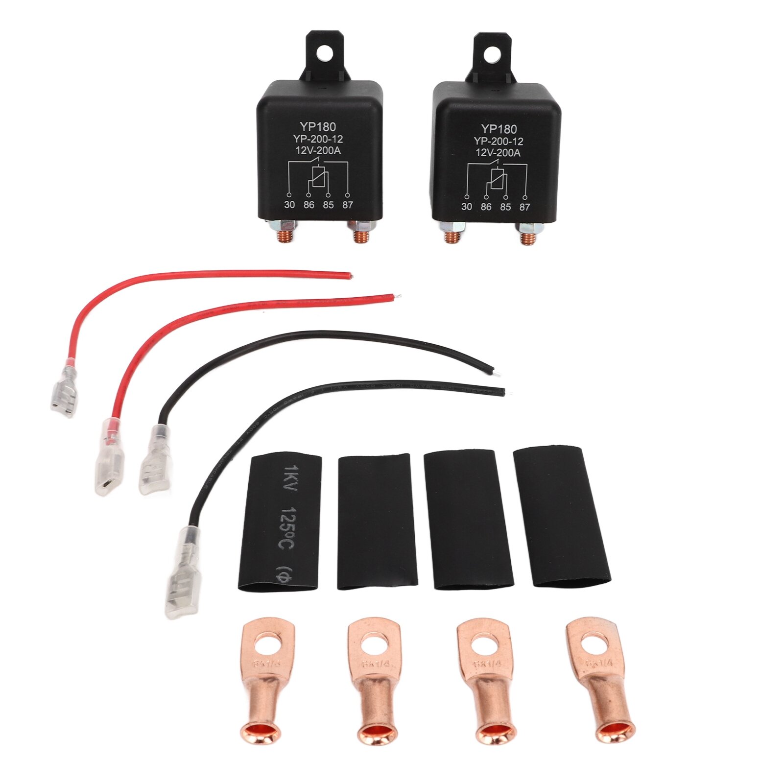 2 комплекта реле стартера 12V 4pin 200A SPST для автомобилей и внедорожников ATV UTV, универсальное применение