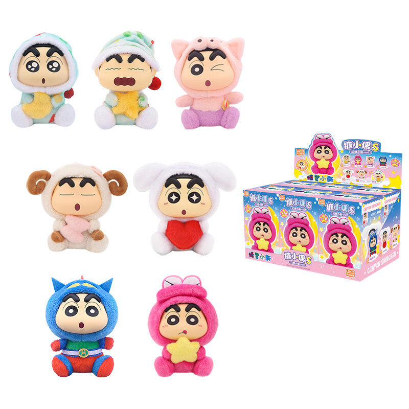 Набор коллекционных виниловых фигурок унисекс Spiritual Creations Crayon Shin chan, Doll S-Fantasy Shin-15cm-Full Box 6 Pcs Mystery Box, 6 шт.