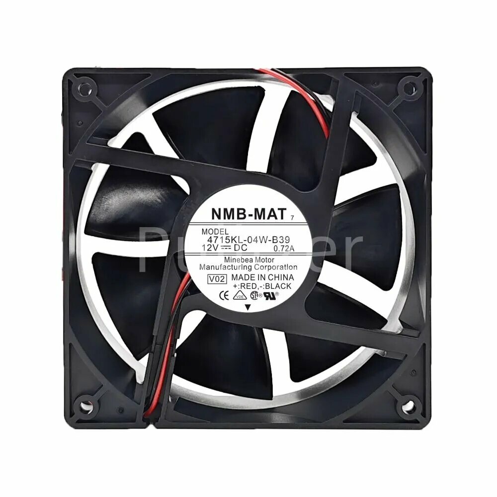 Осевой вентилятор охлаждения 4715KL-04W-B39 120*120*38 мм 12 В 0.72A 8.64 Вт