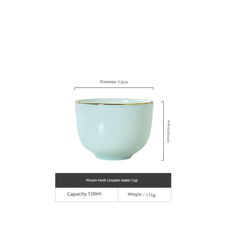 Набор посуды из костяного фарфора Phnom Penh Green Glaze для китайского ресторана: креативные керамические тарелки,