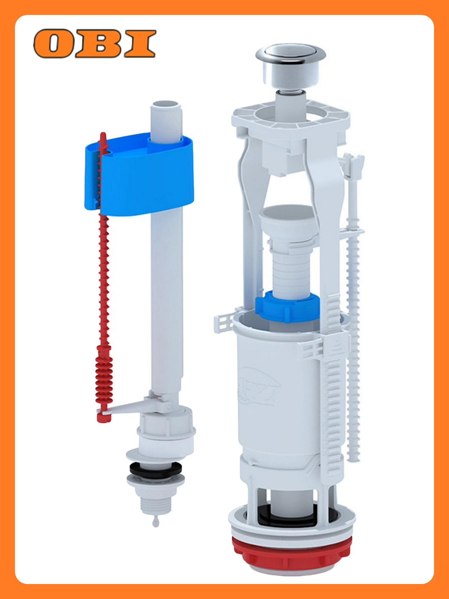 Арматура АНИ Пласт, полипропилен, нижняя, диаметр впуска 1/2", цвет серый