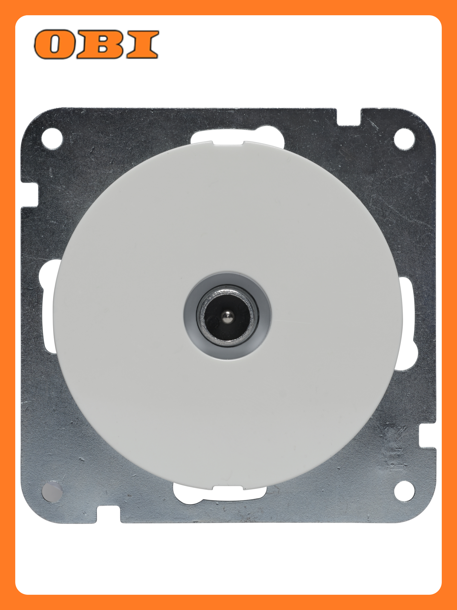 Розетка СП Terra, для ТВ кабеля, для цифрового ТВ и радиовещания