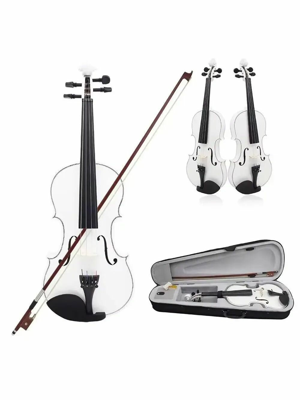 Скрипка из цельного дерева студенты, дети, начинающие, взрослые играют на скрипке 4/4