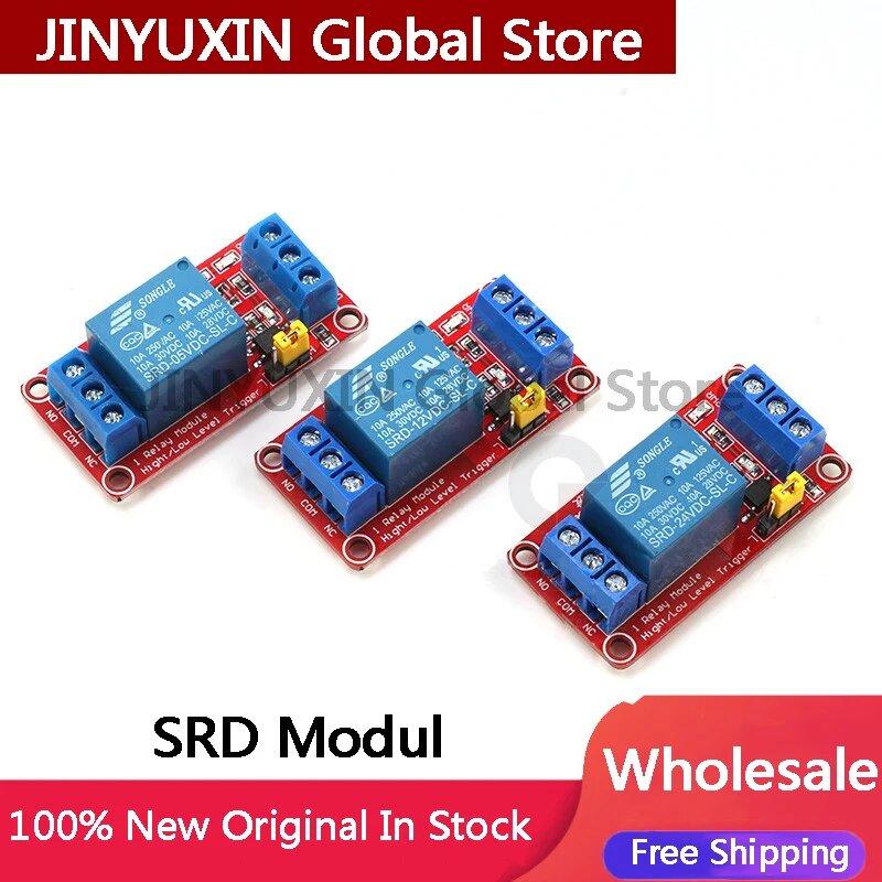 Релейный модуль SRD-05VDC-SL-C 2 шт. для Arduino Raspberry Pi
