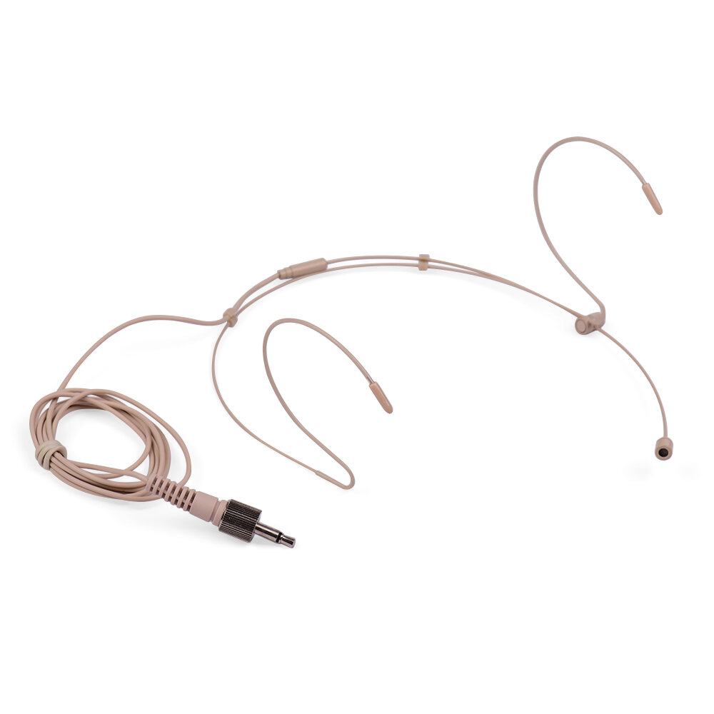 Лёгкий головной микрофон-петличка конденсаторный с разъёмом 3.5 мм, совместимый с беспроводными передатчиками Sennheiser Bodypack