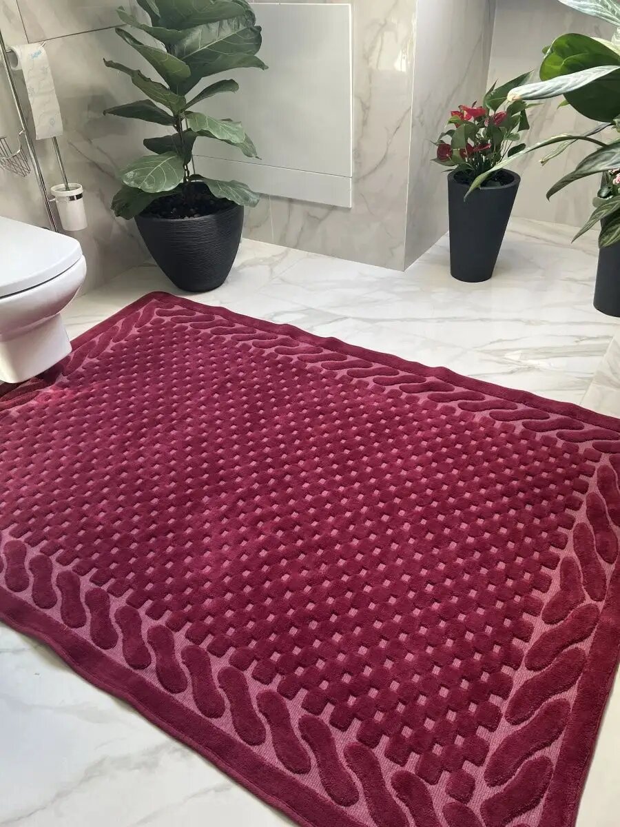 Коврик Natali's Carpets для ванной и туалета хлопковый 80х120 см Турция