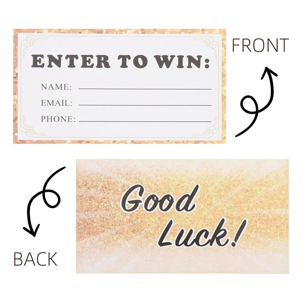 50 Штук Бланков, Из Картонной Бумаги, Для Сборов Информации У Участников