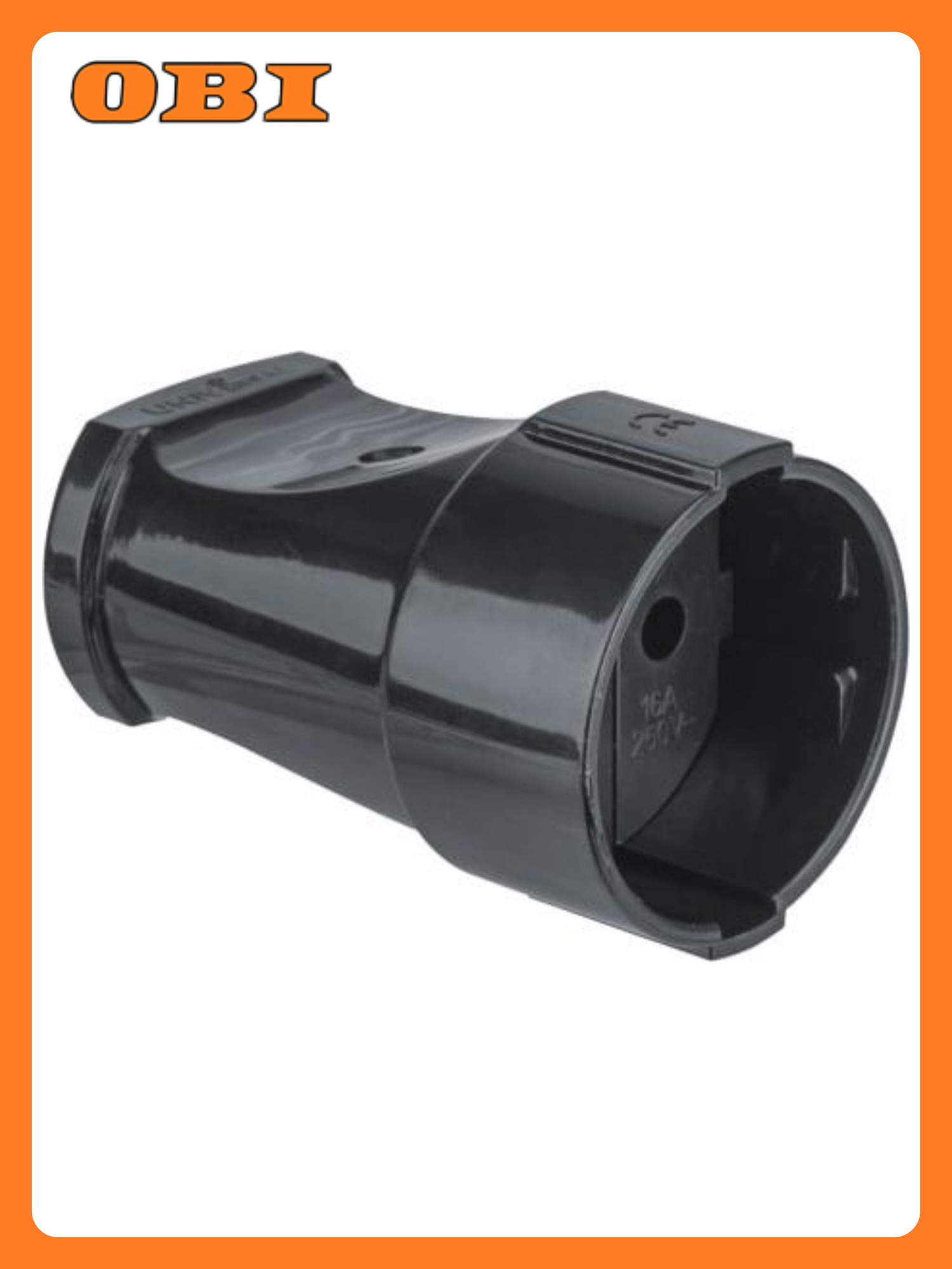 Розетка Navigator, прямая переносная, черный, IP20, 220-250, Фаз 1, Сила тока 10, Количество гнёзд 1