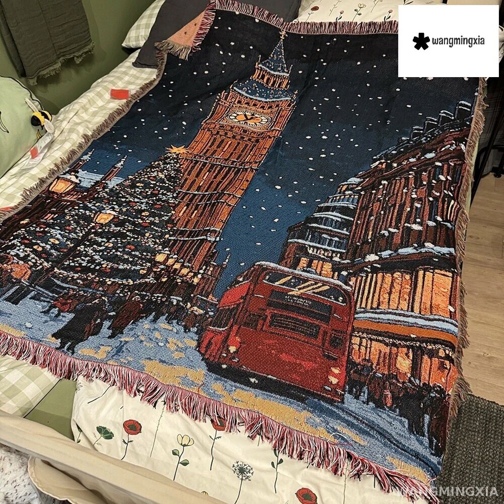 Эксклюзивное пледодеяло Лондон 130x160 см в стиле ретро