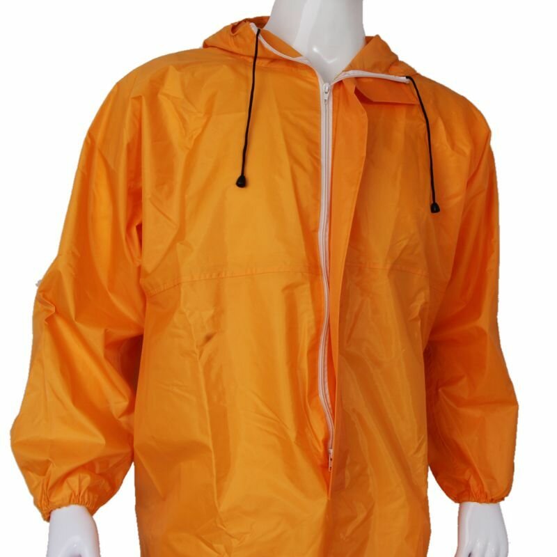 Черный мотоциклетный цельный плащ-дождевик-размер 3XL