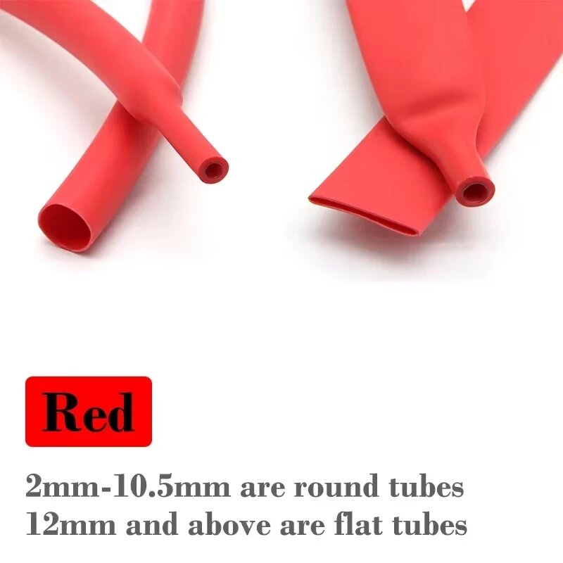 Термоусадочная трубка 4:1 с клейкой подкладкой 4-52 мм Red, 10 meters, 4mm