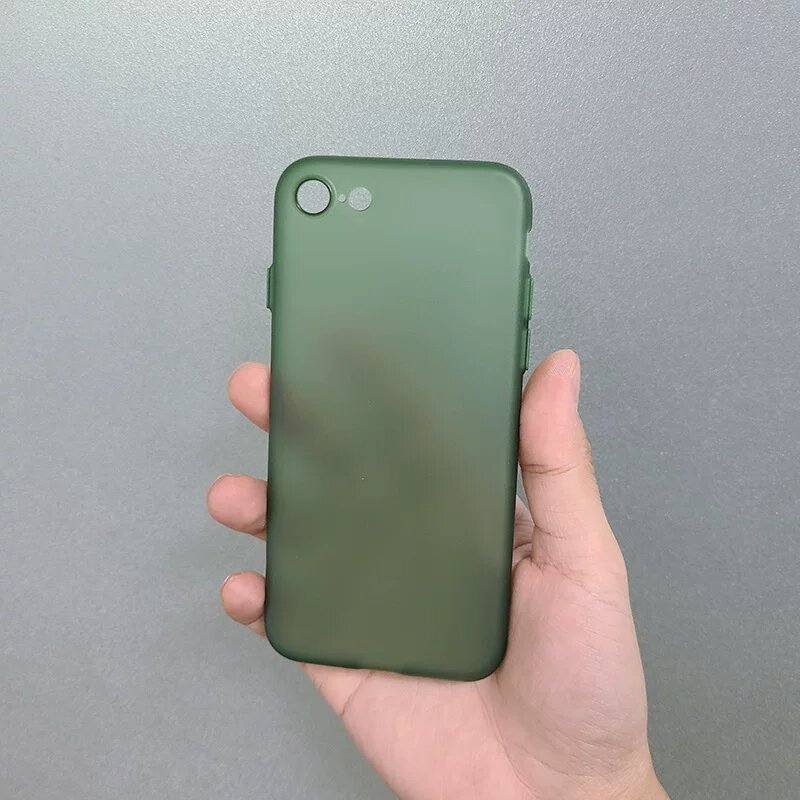 Высококачественный матовый чехол для iPhone SE 2-го поколения - Зеленый