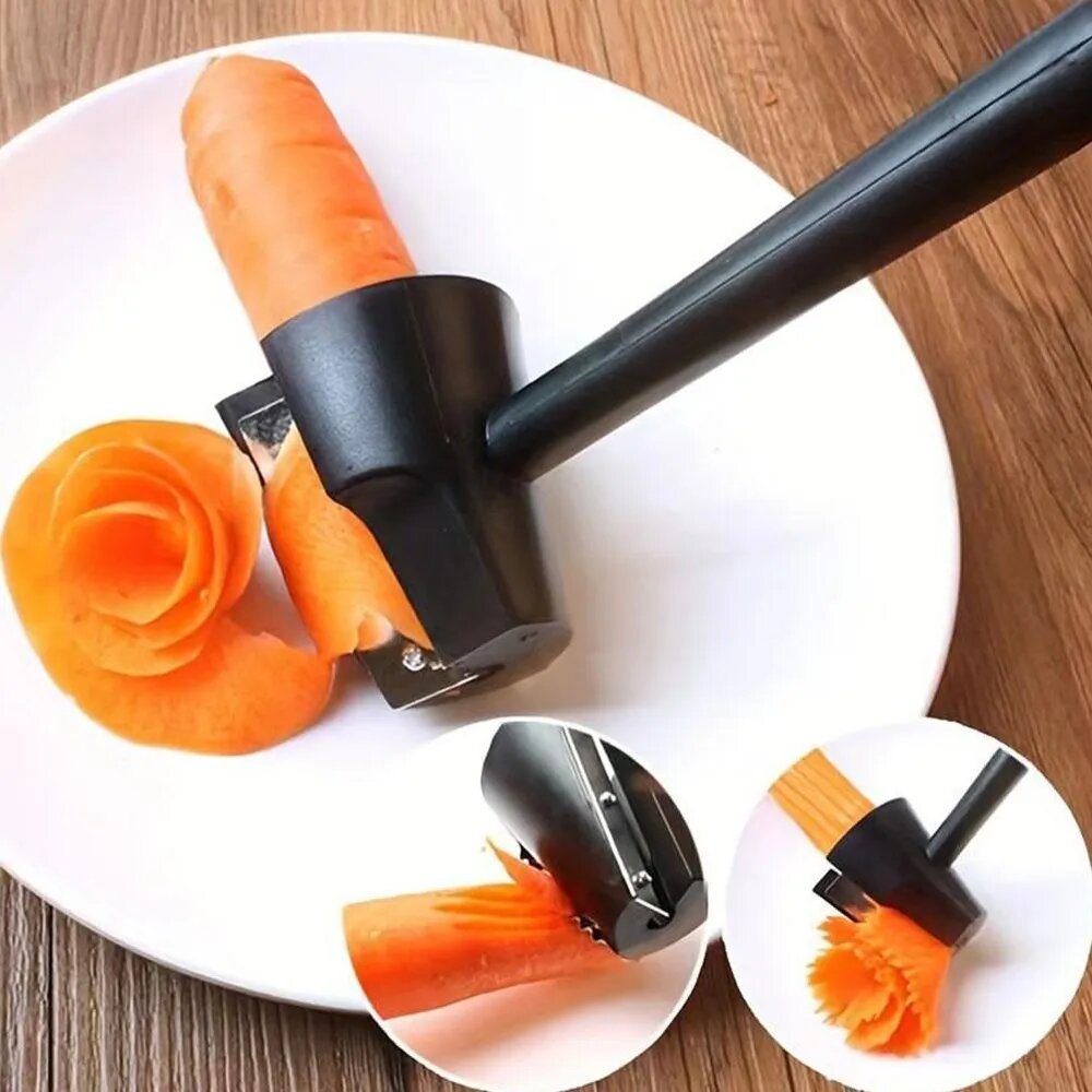 Нож для чистки фруктов, Терка, Нож для нарезки лука-шалота, Подходит для очистки фруктов и шинковки овощей.