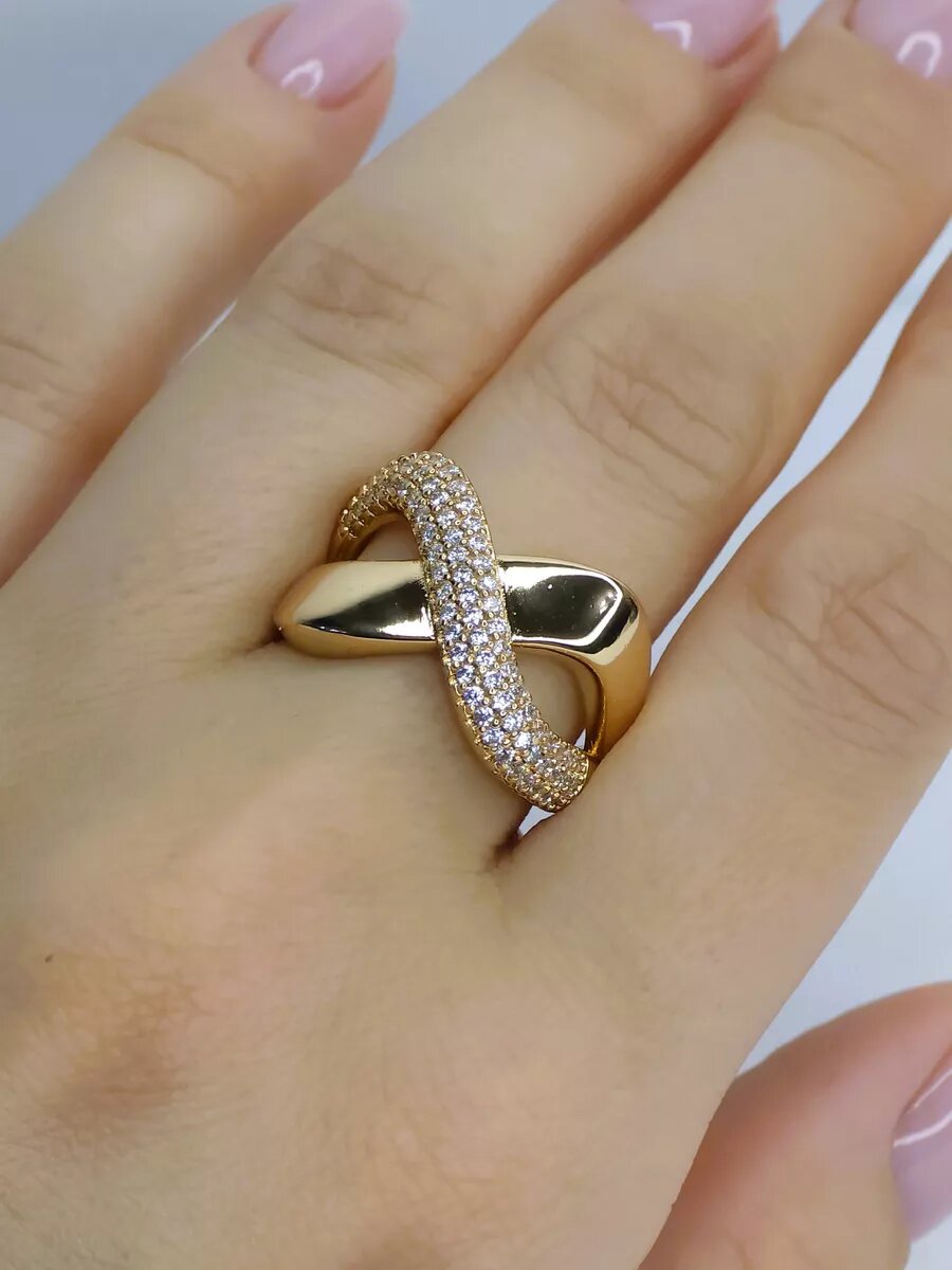 Кольцо, искусственный камень