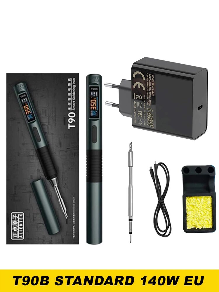 ALIENTEK T90 умный паяльник 140 Вт T90B STANDARD 140WEU
