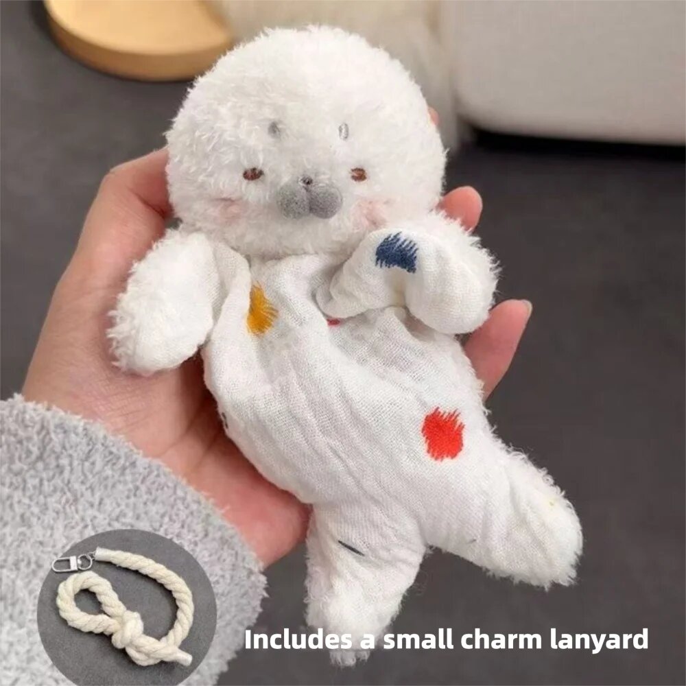 Успокаивающая милая тюлень, подвесная веревка, куклы, забавная сенсорная подвесная веревка, плюшевая игрушка, мешок-погремушка, куклы для снятия стресса, подарок