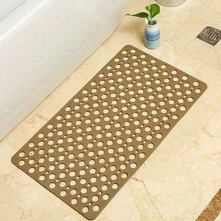 Коричневый антипробковый коврик для купания собак с присосками, 80x120 см, водонепроницаемый коврик для собак крупных