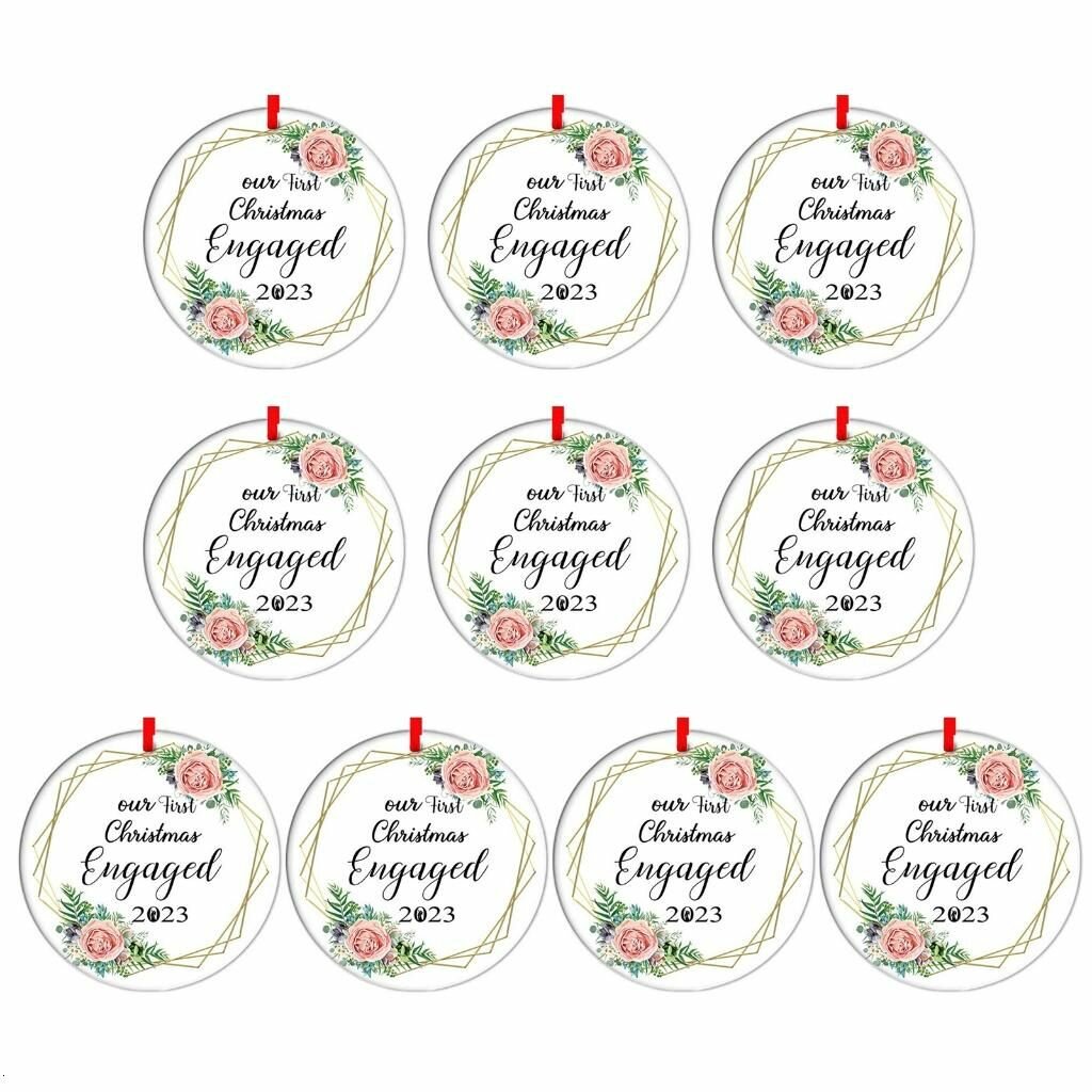 10 шт, Рождественская керамическая подвеска-кулон 8