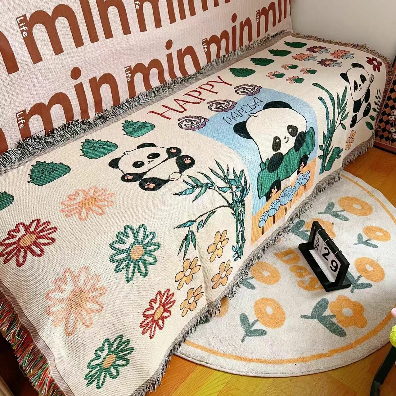 Французская романтическая накидка на диван 90x180 см антипылевая защита, декоративный плед! Для односпальных диванов и кресел