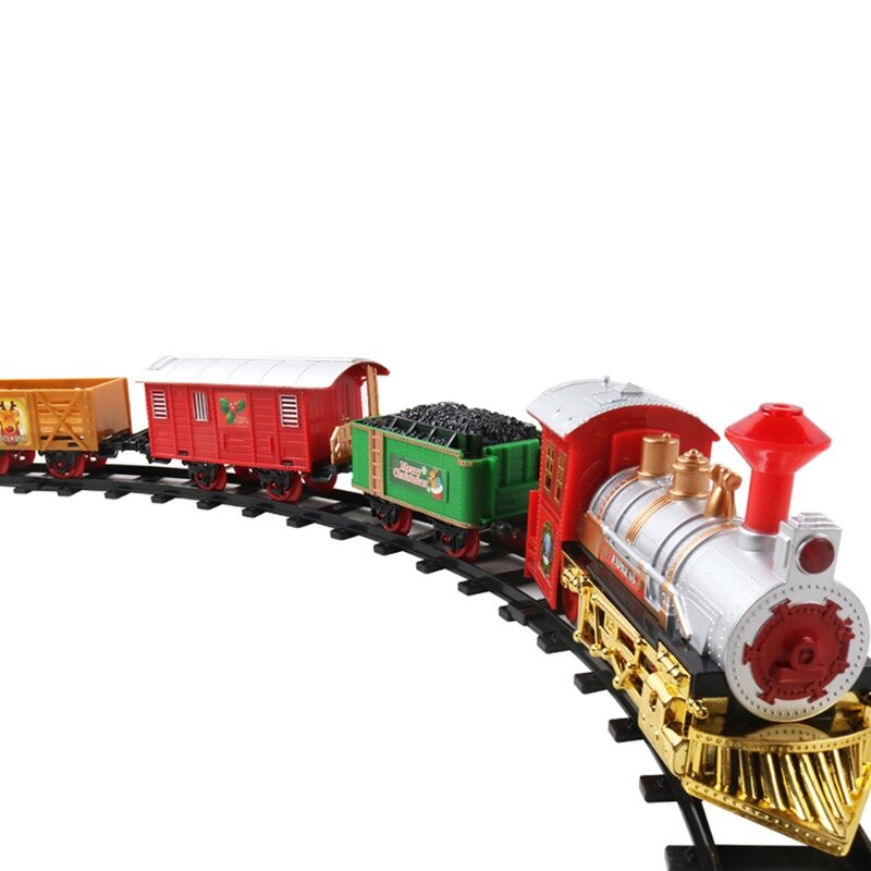 Electric Train Toys Railway Track Christmas Tree Decoration Train Model Toy