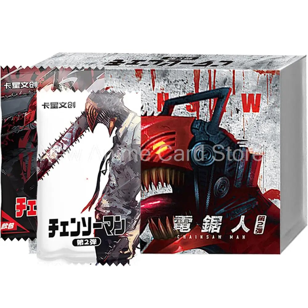 Коллекционные карточки Chainsaw Man Bandai One Box Per 11 Packs