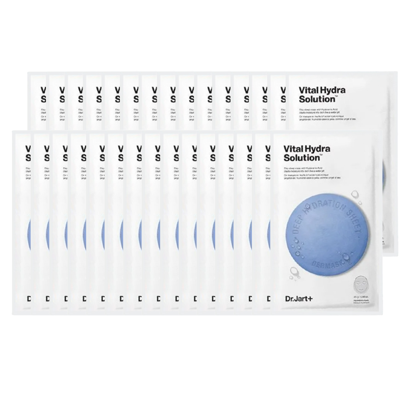 Тканевые маски для лица женские DIJIATING 4964858 синие круглые, увлажняющие, восстанавливающие