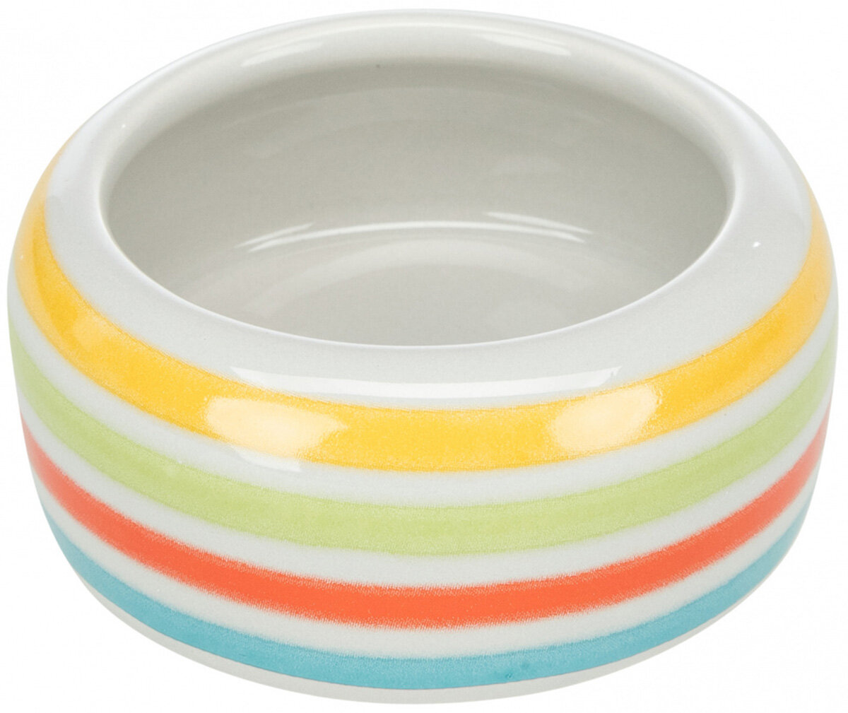 TRIXIE миска керамическая для грызунов, с полосками (50 мл)