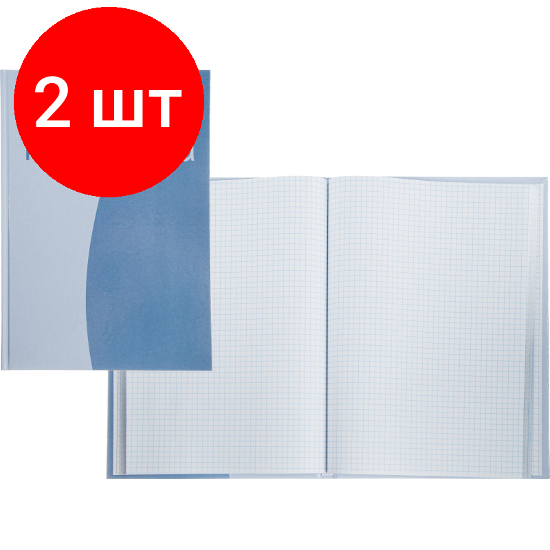 Комплект 2 штук, Книга учета 96л. клет. Аттаche офсет, обл. лам. карт