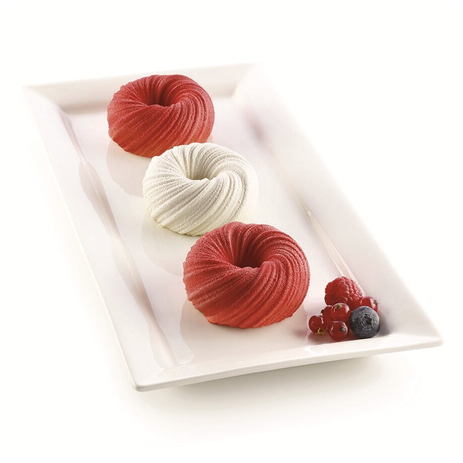 Форма для приготовления пирожных Mini Intreccio 18,2 х 33,7 см Silikomart