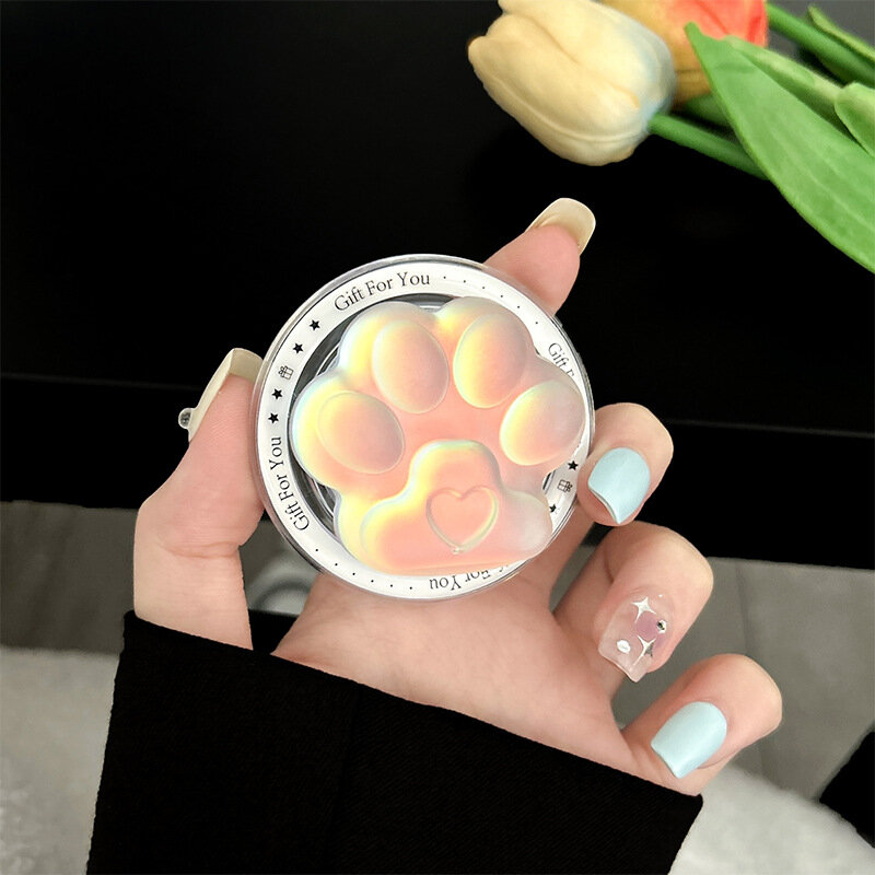 Цветной лазерный 3D подставка для телефона в виде кошачьей лапы, магнитная наклейка Magsafe, креативная выдвижная подставка