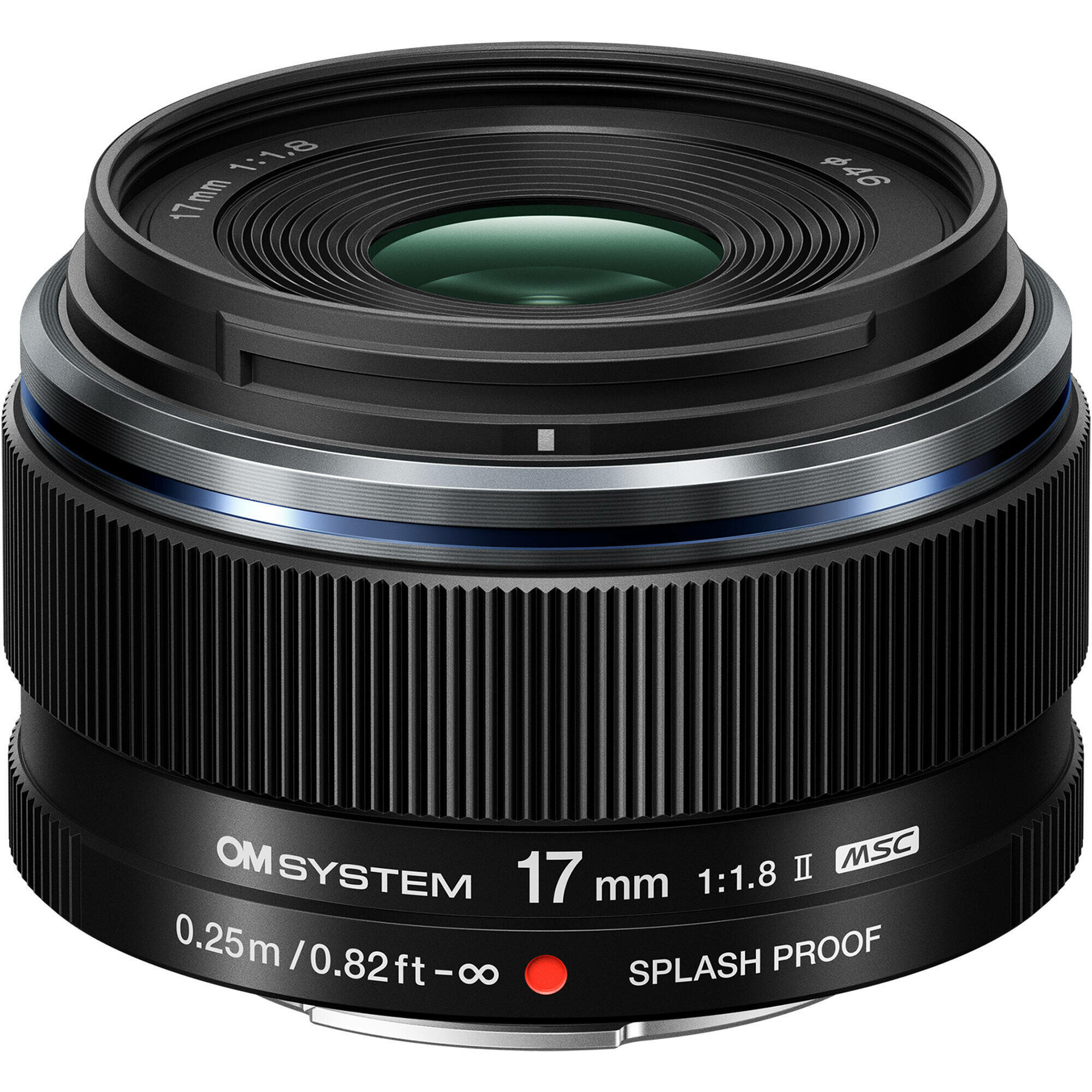 Объектив OM System M.Zuiko Digital 17mm F1.8 II черный широкоугольный