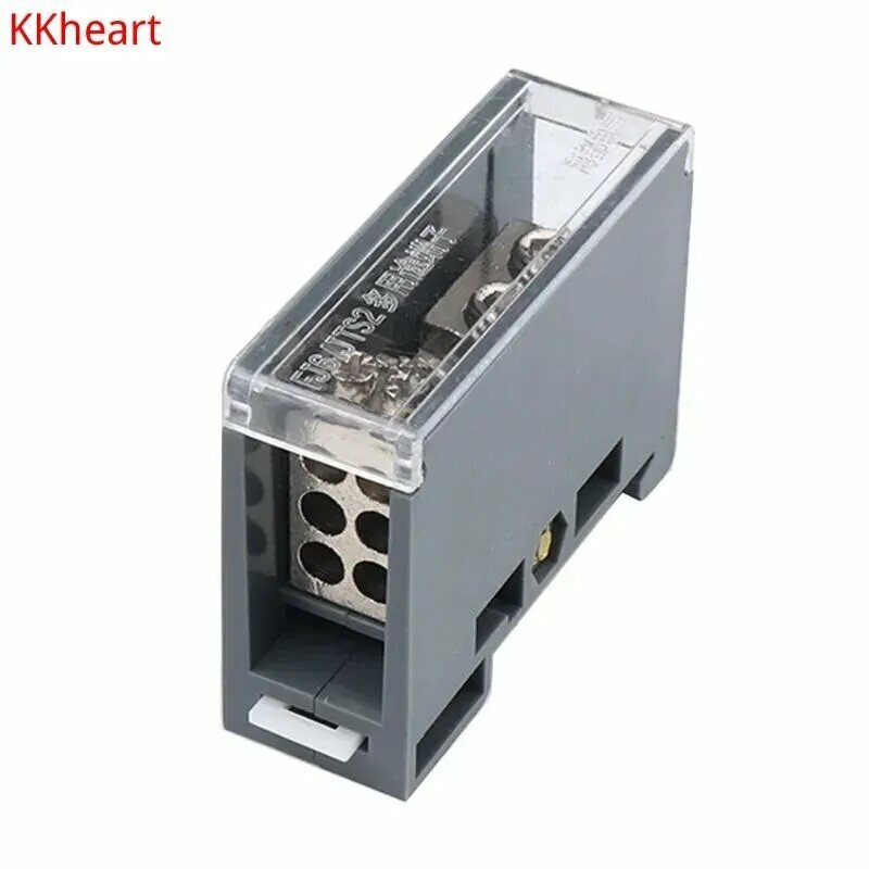 Клеммная колодка 150А с 6 выходами, огнестойкий корпус, монтаж на DIN-рейку