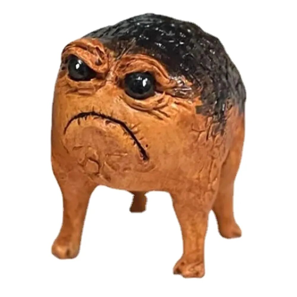 Статуя сварливой лягушки-жабы Уродливый злой декор для сада и двора