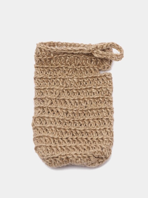 Джутовая мочалка для тела душа сауны бани Массажная Лимфодренаж Ручная работа