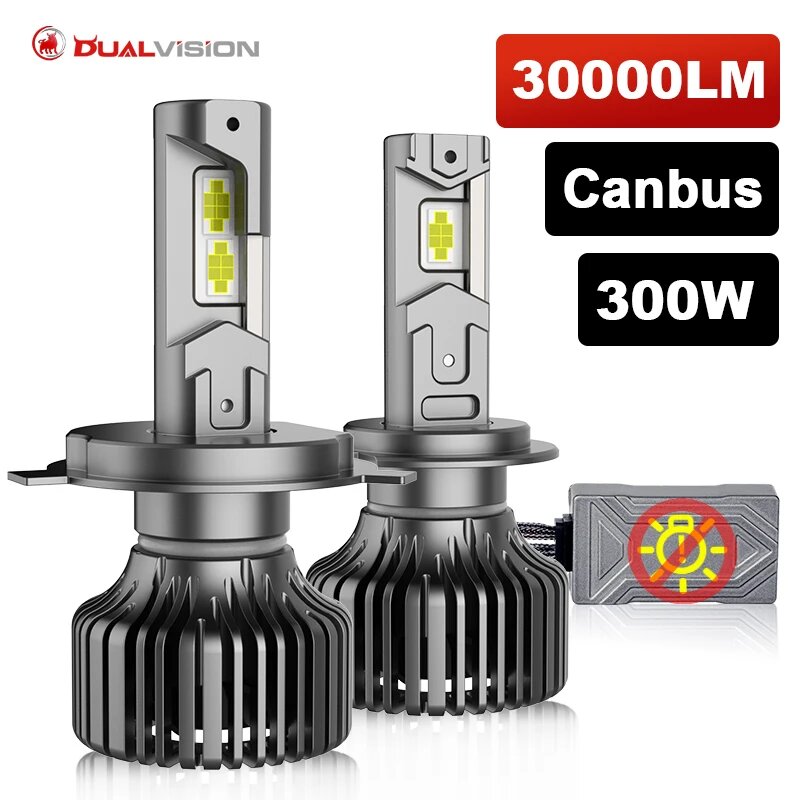 Автомобильная LED фара H7 300W 6000K CANbus