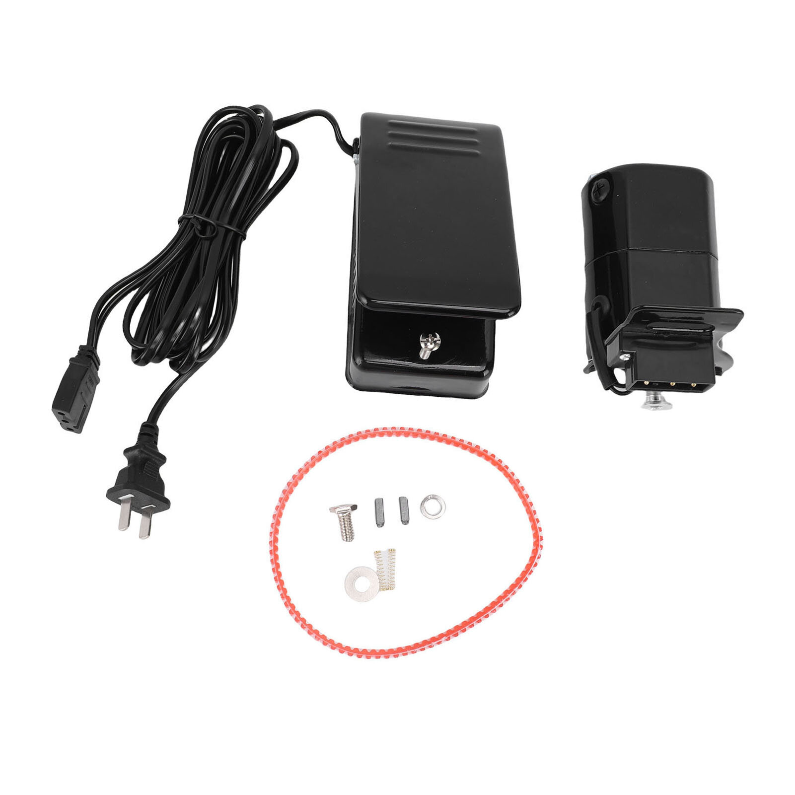 Комплект двигателя для швейной машины 100 Вт 7000 об/мин и педаль с бесступенчатой регулировкой скорости, а также ремень.