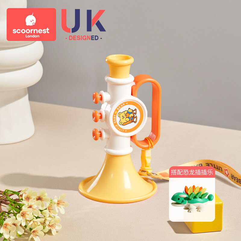 Маленькая трубка для детей, игрушка для младенцев, музыкальный инструмент для детей 0-3 лет, 1 свисток, губная гармошка, 2