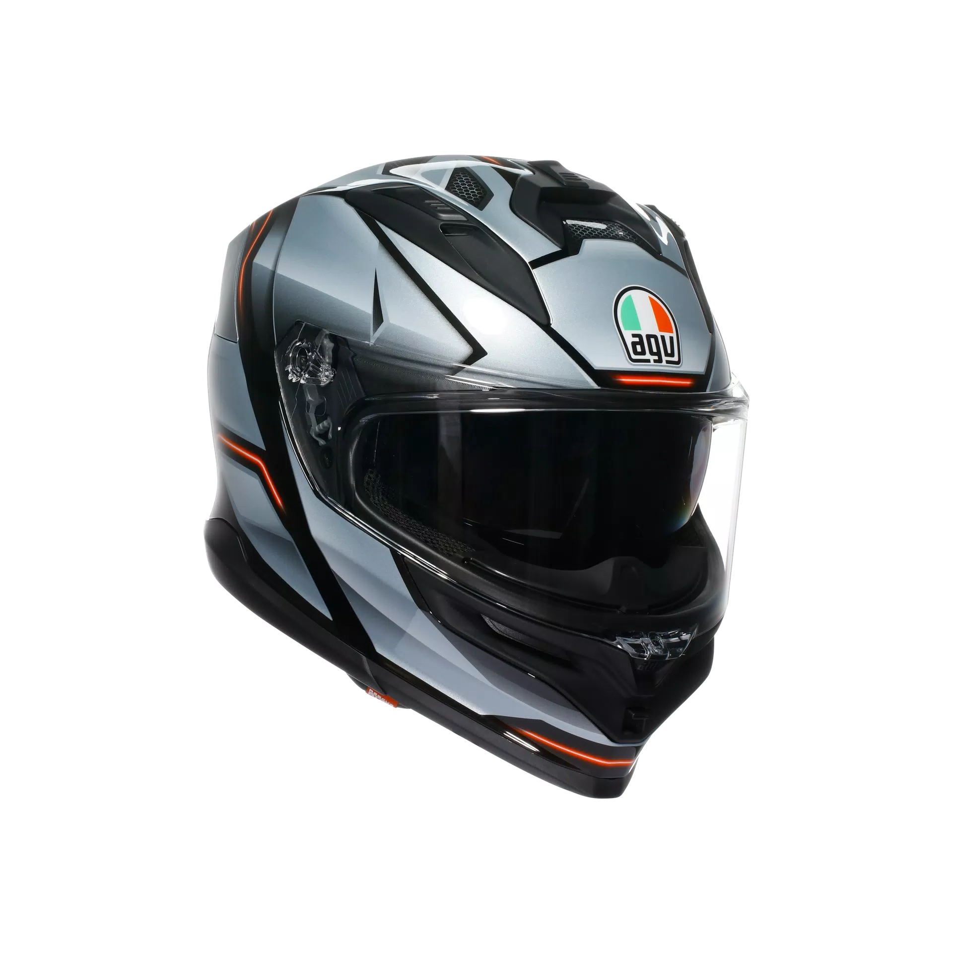 Мотошлем интеграл AGV K7 JAEGER BLACK-SILVER размер XL(61-62)