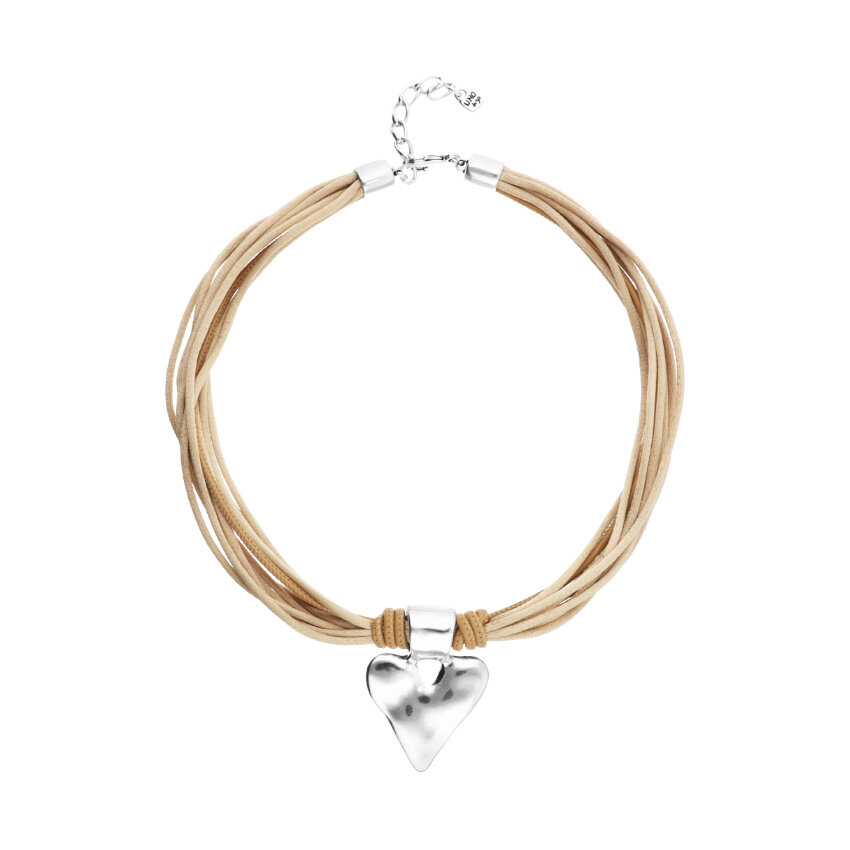 Колье, кожа