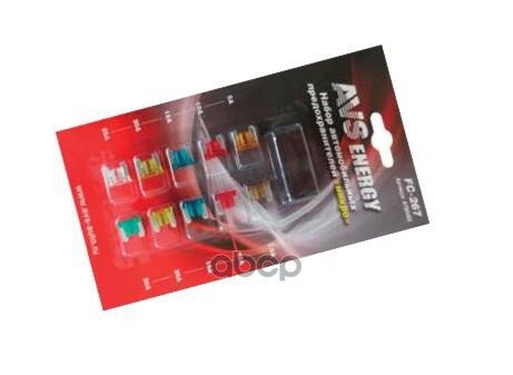 Предохранитель флажковый MICRO без ножек 5А-30А для япон. авто из 10шт с пинцетом блистер FC267 (300) AVS арт. A78048S