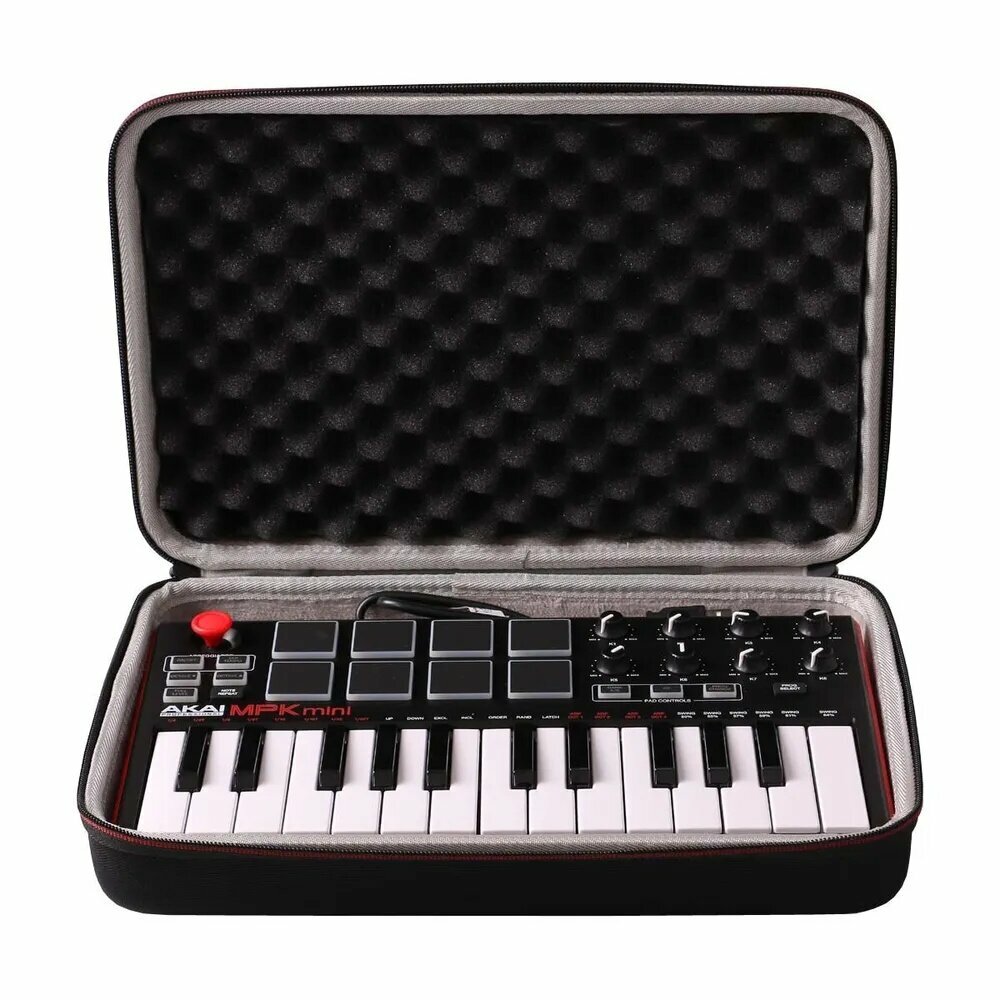 Дорожный чехол LTGEM для Akai Professional MPK Mini MKII и MPK Mini Play с 25-клавишным USB-контроллером MIDI-клавиатуры (только сумка!)