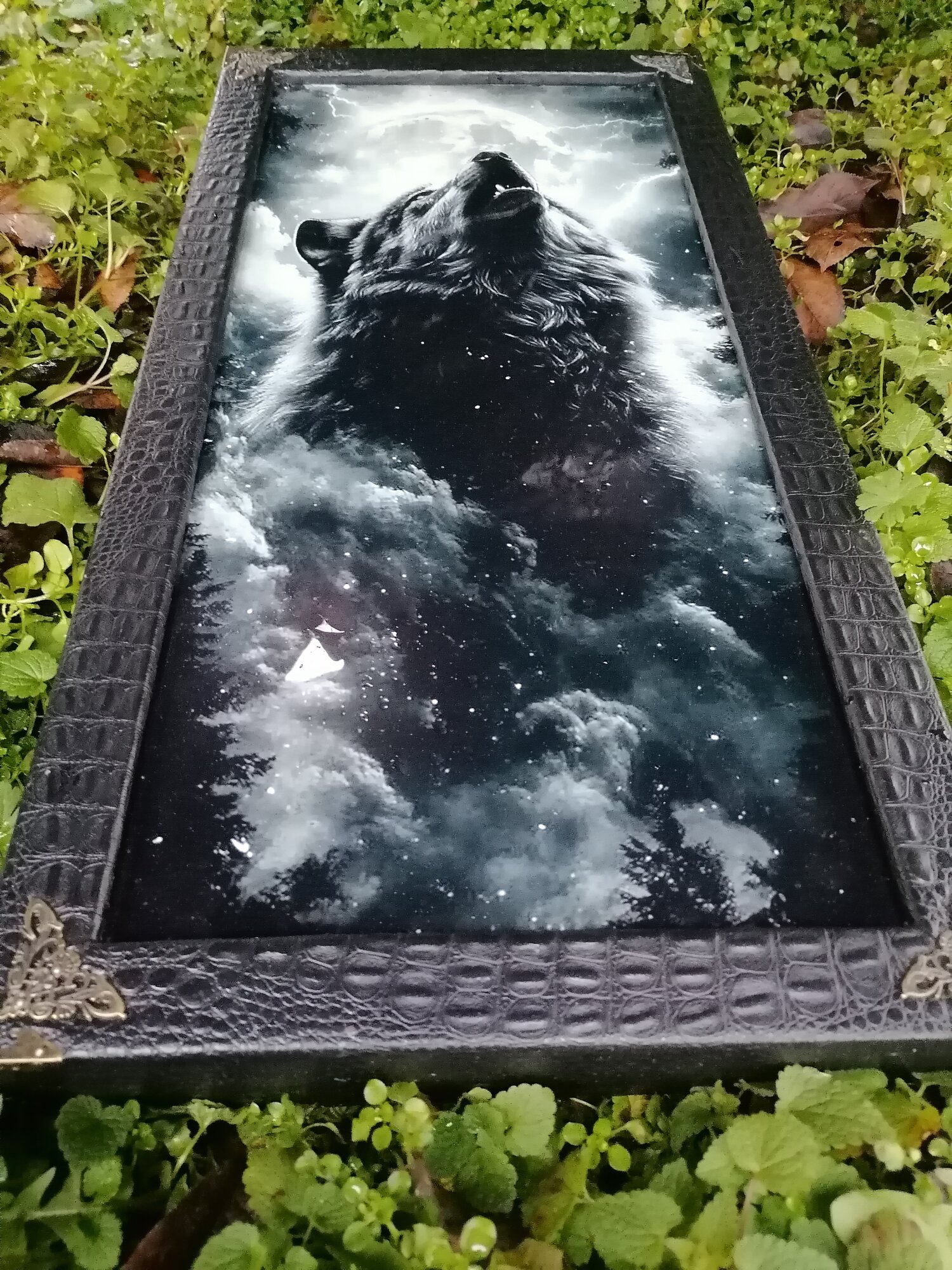 Нарды Lion, 60x60 см, складные, дерево, искусственная кожа и стекло, с замком — фото 1