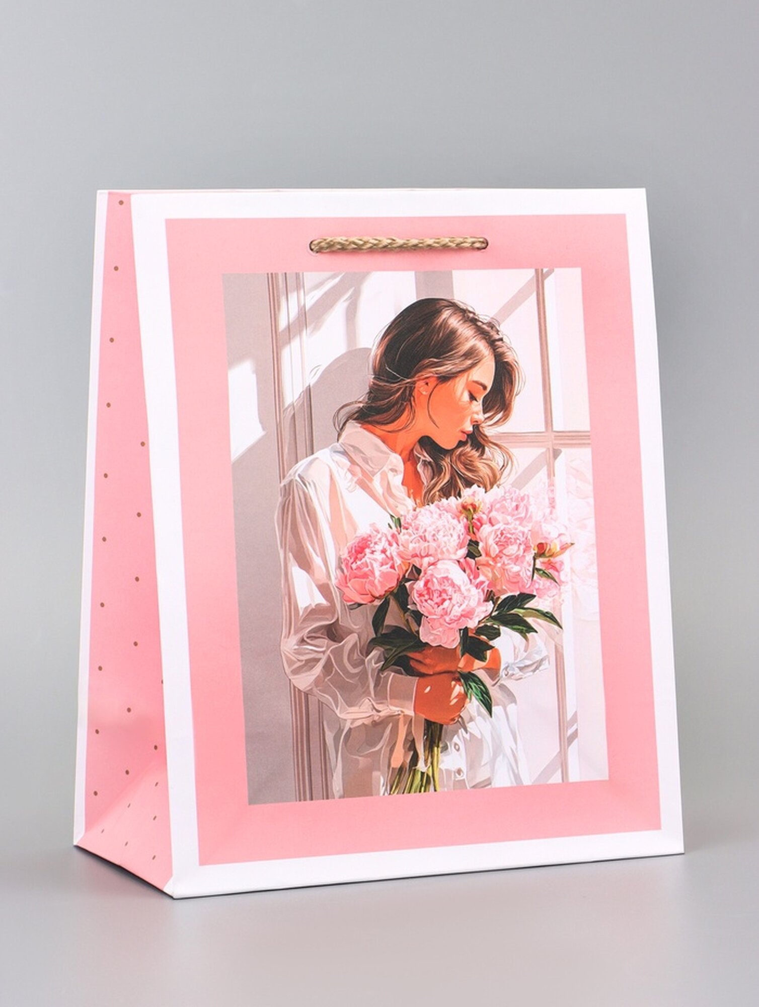 Пакет подарочный ламинированный, "Самой нежной" 18 х 22,3 х 10 см 10961821