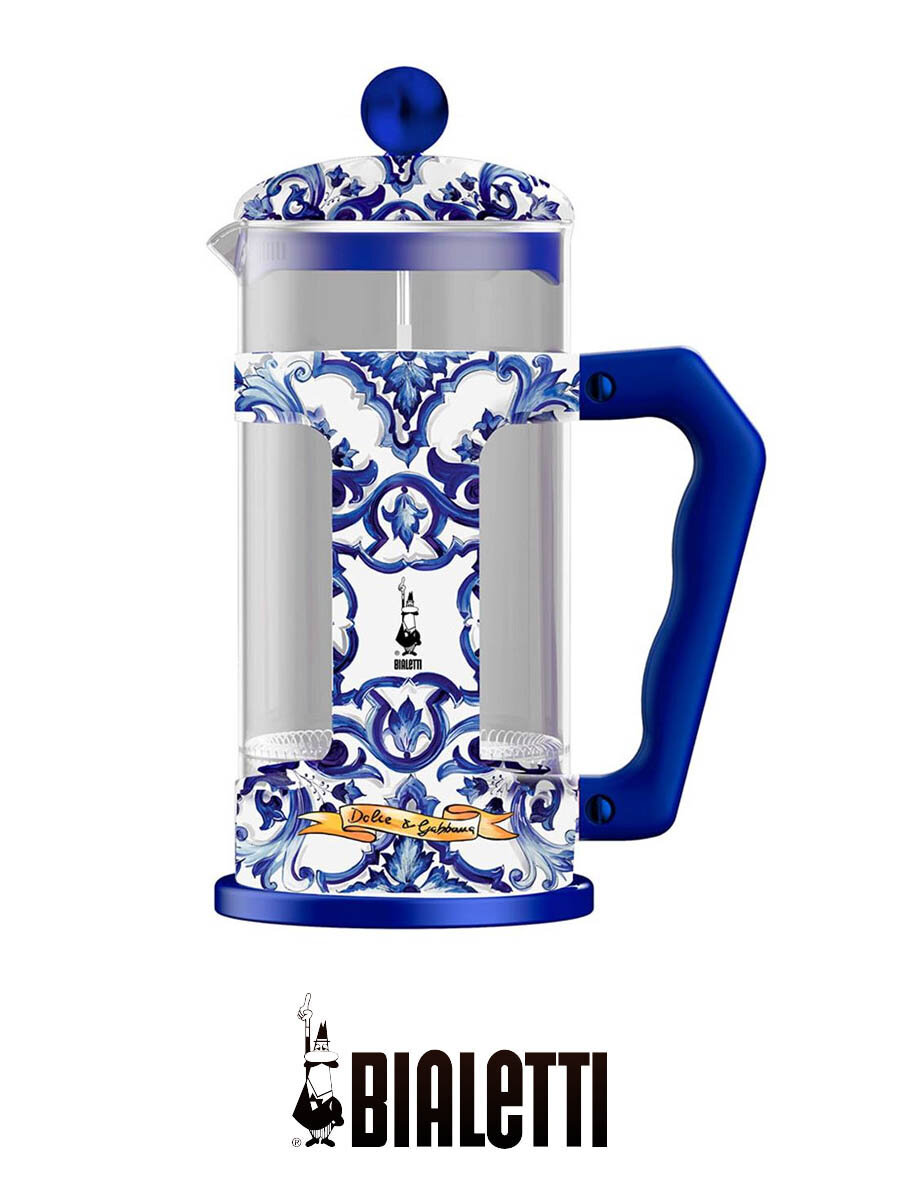 Френч-пресс Bialetti Dolce&Gabbana 350 мл, цвет синий, не подходит для ПММ