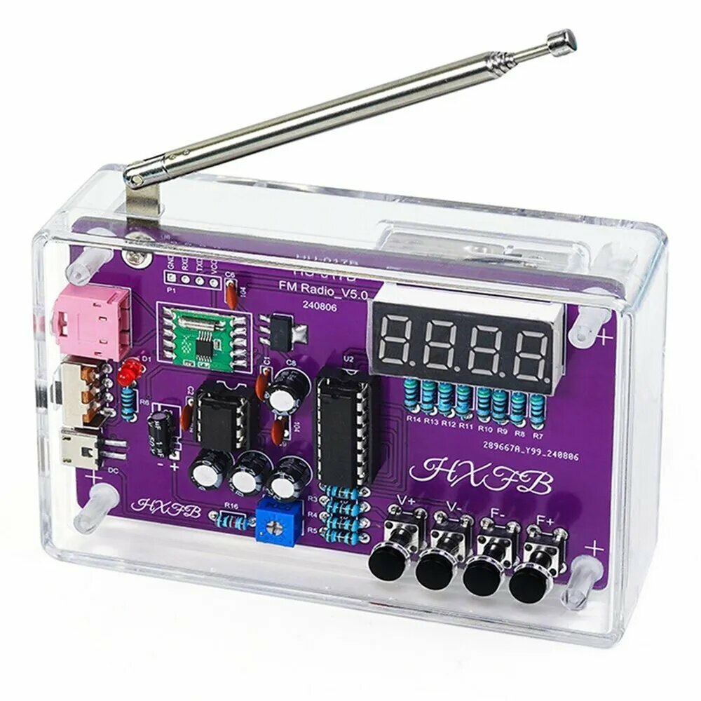 Новый Электронный Комплект FM-Радио HU-017B DIY