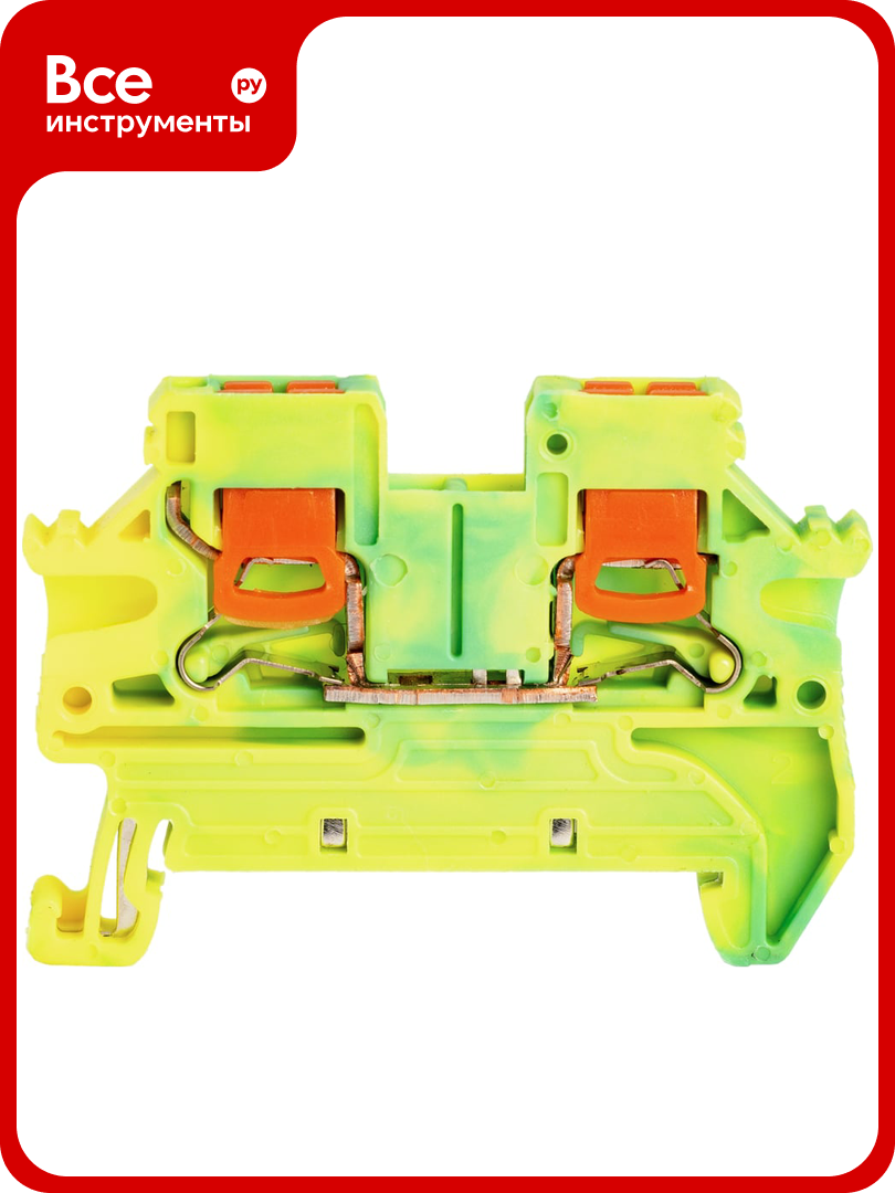 Клемма защитного провода CONTA 2.5 кв. мм, PUSH-IN CTV 2.5-PE 00-00009292